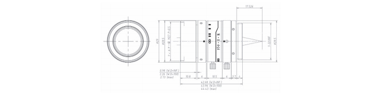 工业镜头M1224-MPW2-东莞浩立自动化科技有限公司